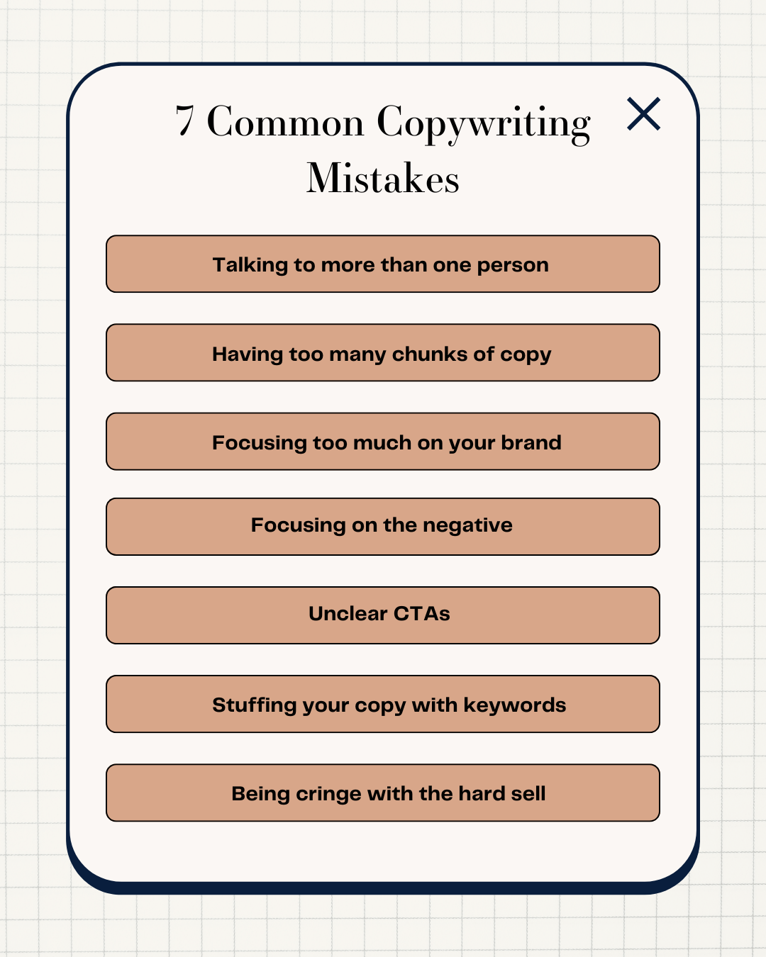 7 Common Copywriting Mistakes & How To Fix Them - Storytella Studios® Copy Blog